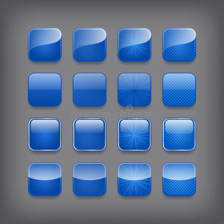 Blank Blue App Icon Round Stock Illustrations – 1,325 Blank Blue App ...
