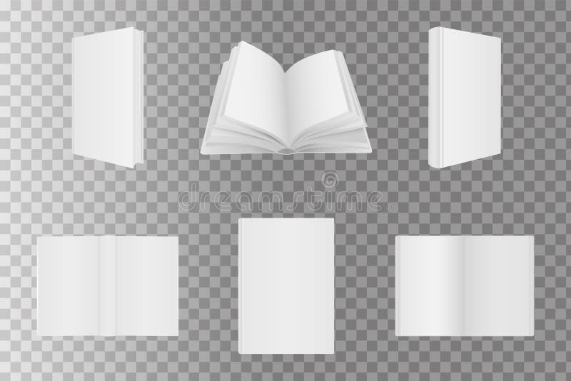 Set of Blank Book Cover Template. Book Mockup Stock Vector ...