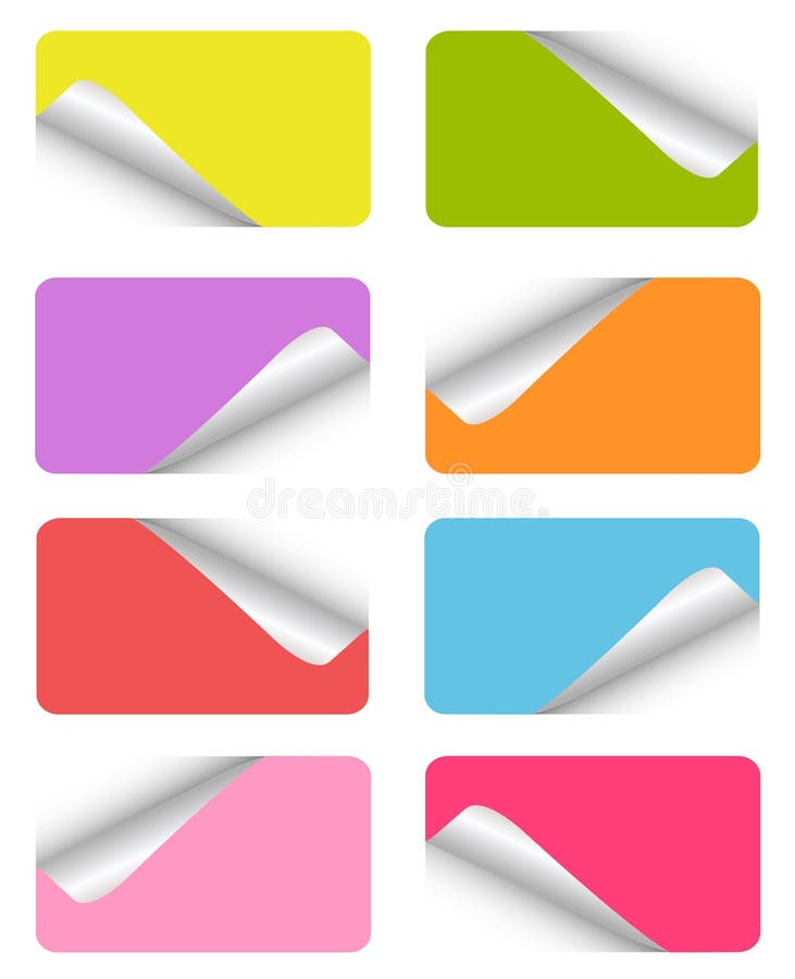 Set of Blank, Colorful Glossy Badges or Web Buttons. Stock Vector ...