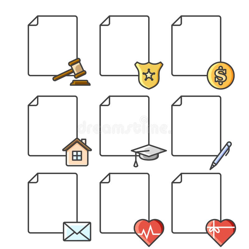 Set of Service Icons in the Store. Isolated Vector Stock Vector ...