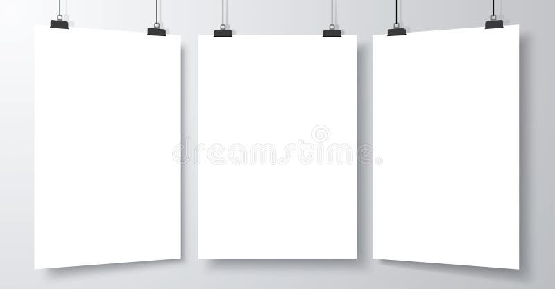 Set of blank empty poster stock vector. Illustration of blank - 69576041