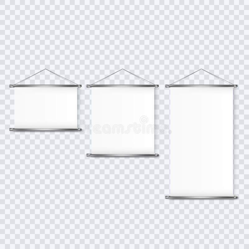 Blank Hanging Scroll Posters Stock Illustrations – 2 Blank Hanging ...