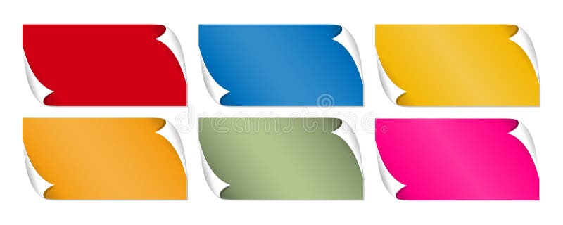 The set of blank labels stock vector. Illustration of banner - 37481700