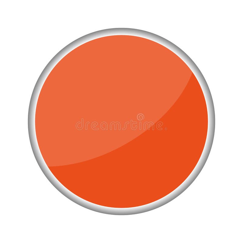Set of Blank Orange Round Buttons for Website or App. Vector Eps10 ...