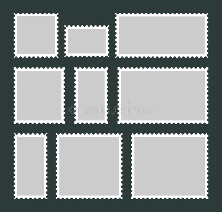 Stamps Set Sizes Stock Illustrations – 22 Stamps Set Sizes Stock ...
