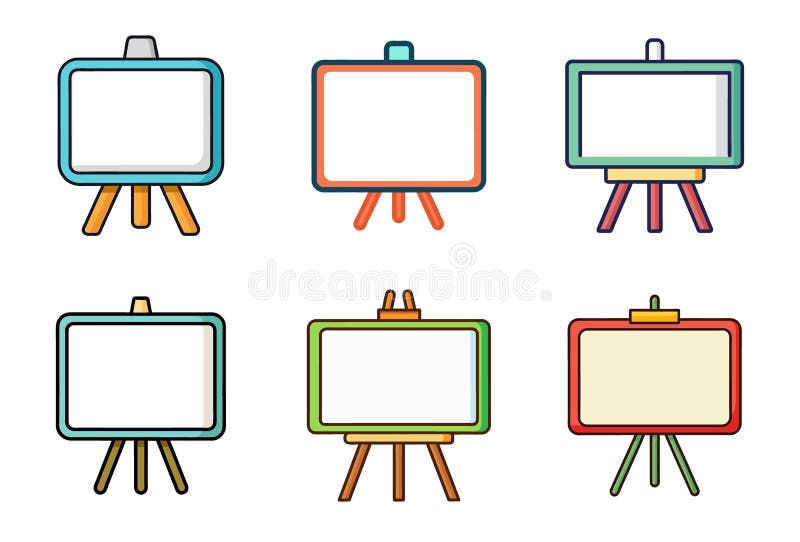 Set of Blank Presentation Screen. Stock Vector - Illustration of design ...