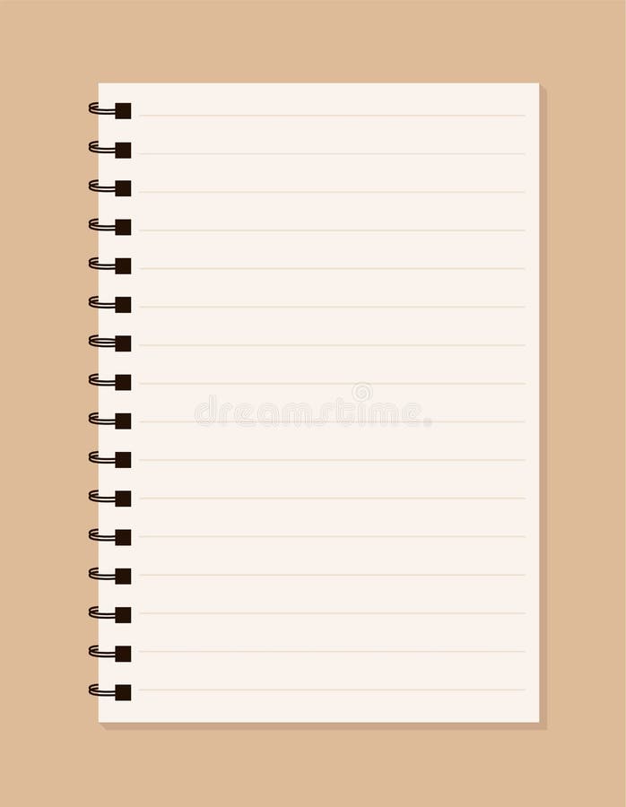 Set of Blank Realistic Spiral Notebooks Mockup Stock Vector ...