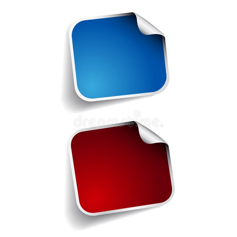 Set of Blank Rectangle Labels Stock Vector - Illustration of blank ...