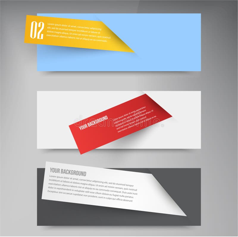 Set of Blank Rectangle Labels. Acute Corners Stock Vector ...