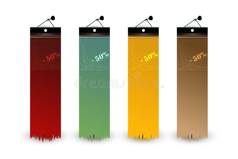 Set of Blank Tags| Labels of Different Colors Stock Vector ...