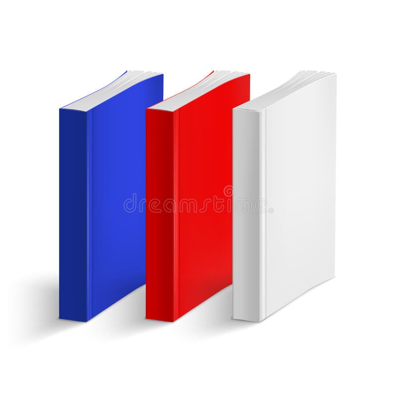 Set of Blank Vertical Books Cover Template Stock Vector - Illustration ...