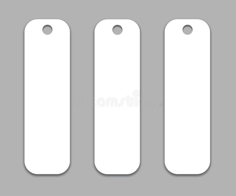Blank Bookmark Template Design