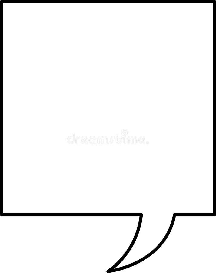Set of Blank White Speech Bubble in Flat Design, Chatting Box, Message ...