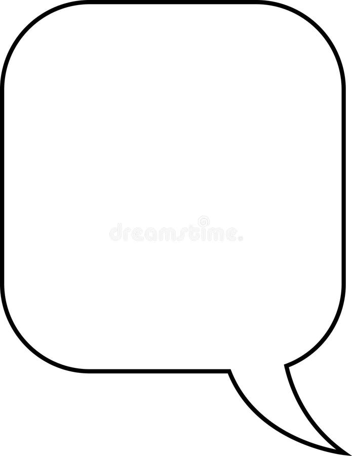 Set of Blank White Speech Bubble in Flat Design, Chatting Box, Message ...