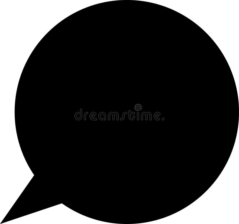 Blank Empty White Speech Bubbles. Blank Speech Circle Bubble Chat ...