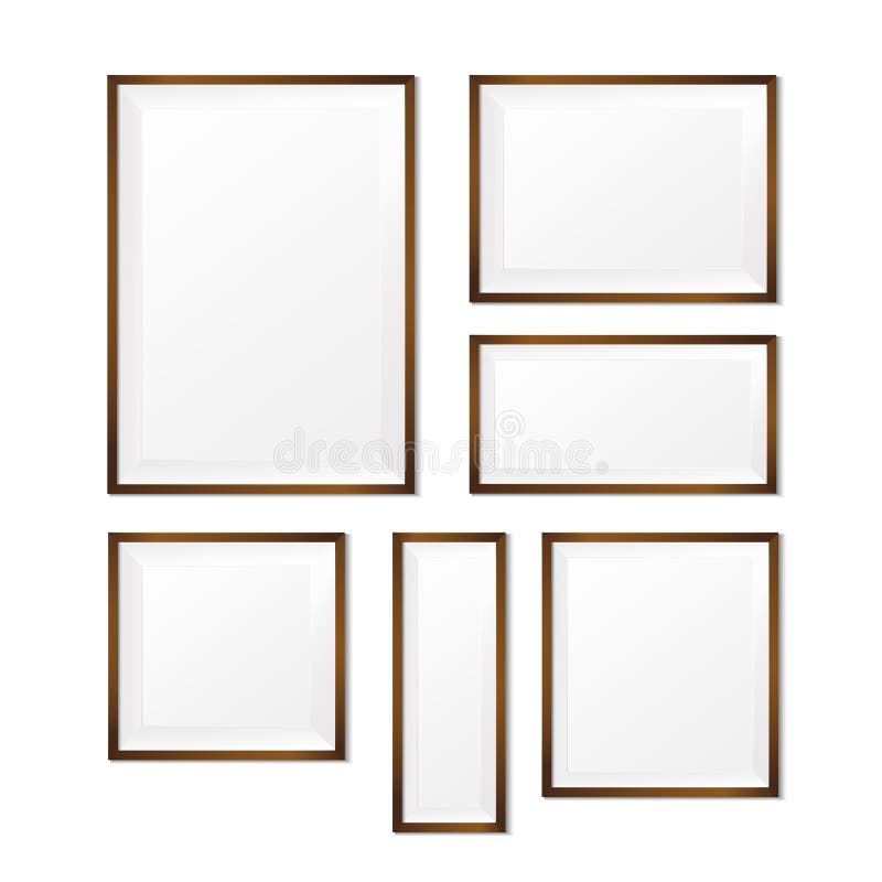 Vector Picture Frame Vector Set Stock Vector - Illustration of design ...