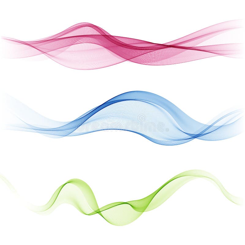 Set of Blend Abstract Wave Element Wave Flow Vector Stock Vector ...