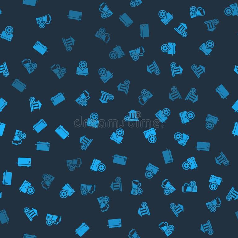 Set Blender with Bowl Setting, Toaster, Bank Building and on Seamless ...