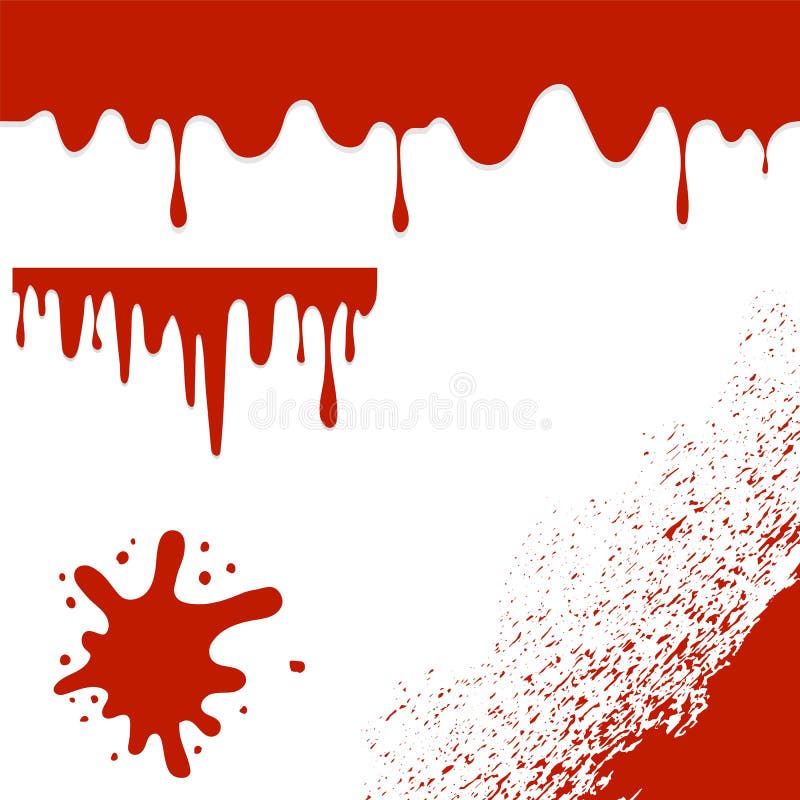Grunge Red Blood Blob stock vector. Illustration of hand - 89405657