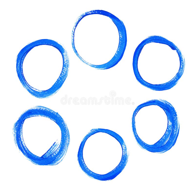 Set of Blue Acrylic Round Circles Stock Vector - Illustration of design ...