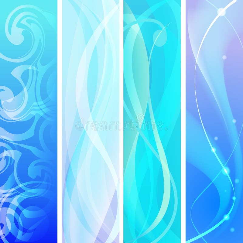Set blue banners stock vector. Illustration of frame - 16622759