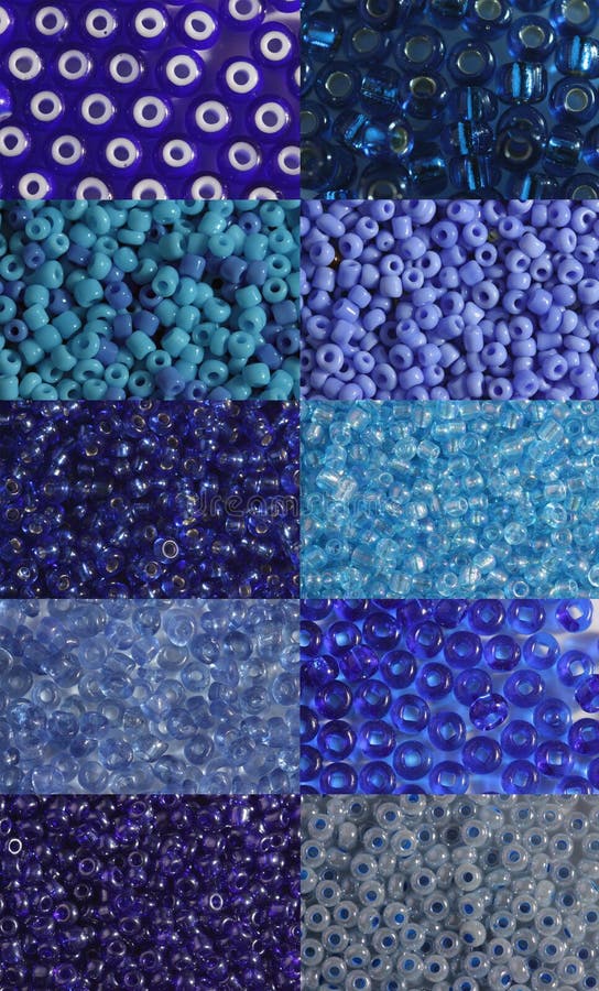 Set of blue beads stock photo. Image of colors, blue - 31408308