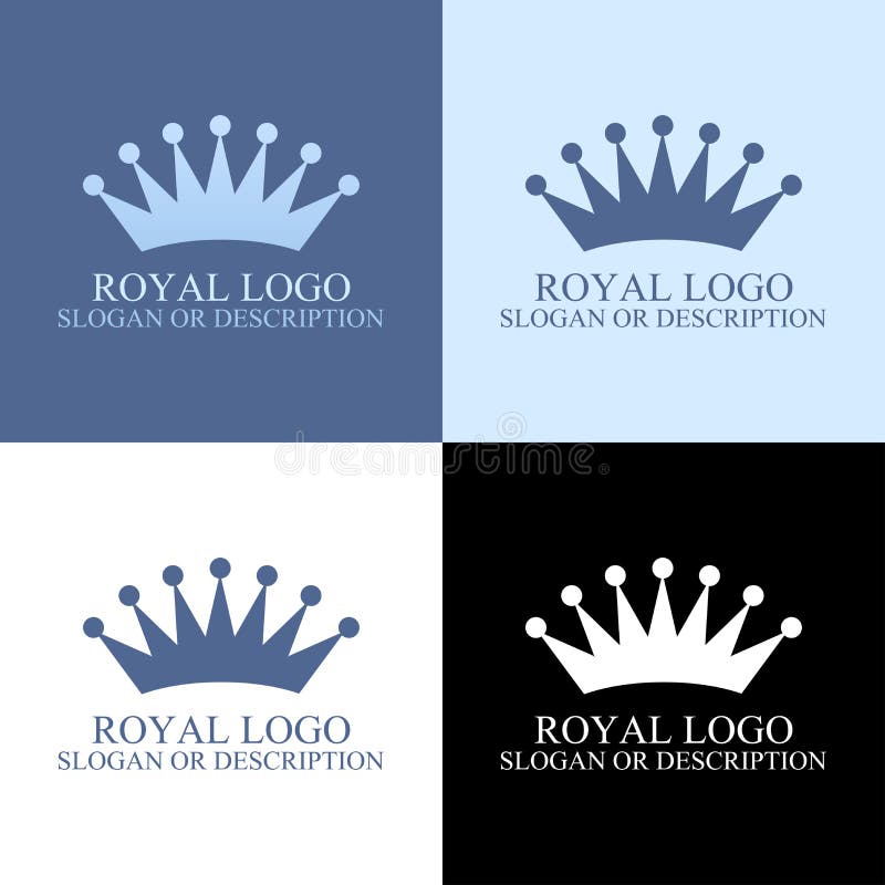 Set of Blue Blazon - Vector Illustration Stock Vector - Illustration of ...