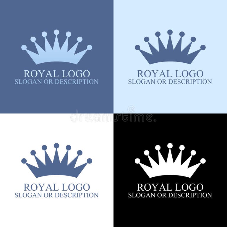 Set of Blue Blazon - Vector Illustration Stock Vector - Illustration of ...