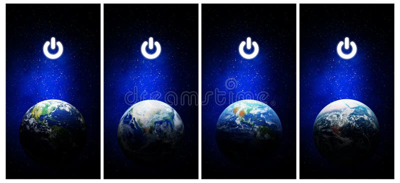 Blue Planet Earth Globe Put on Floor. Stock Illustration - Illustration ...