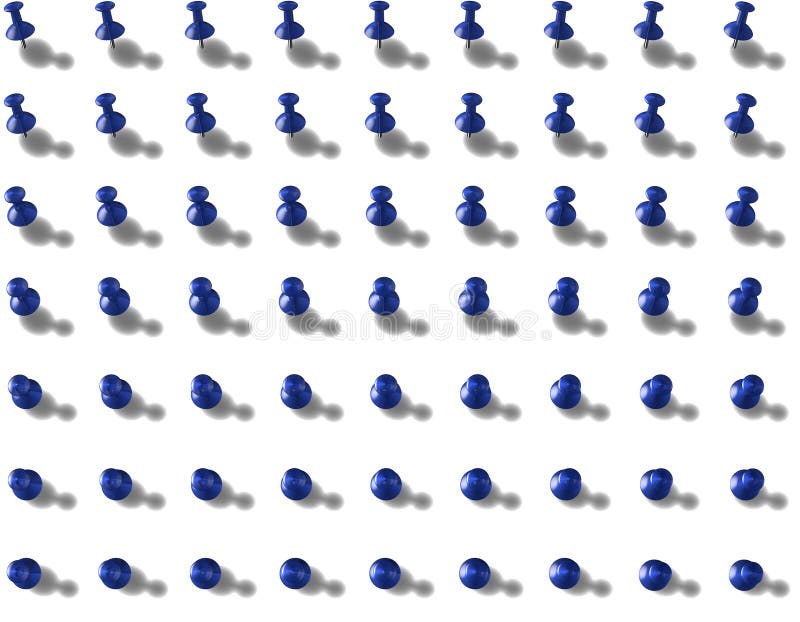Set of blue pins stock image. Illustration of notes, quick - 65635627