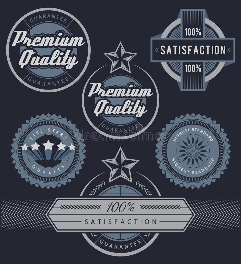 Vintage Promotional Poster for Premium Quality Product Stock Vector ...