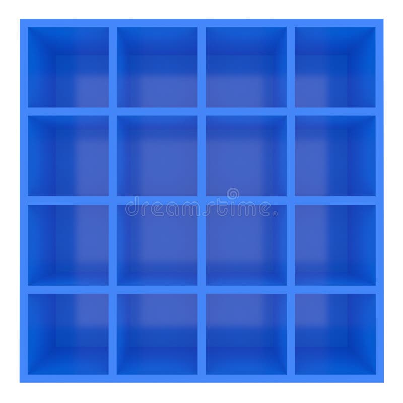 Set of blue shelves stock illustration. Illustration of shaped - 37961004
