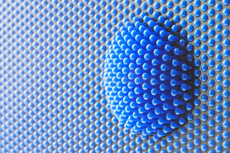 Set of Blue Spherical Parts. Fragment of a Volumetric Sphere in a ...