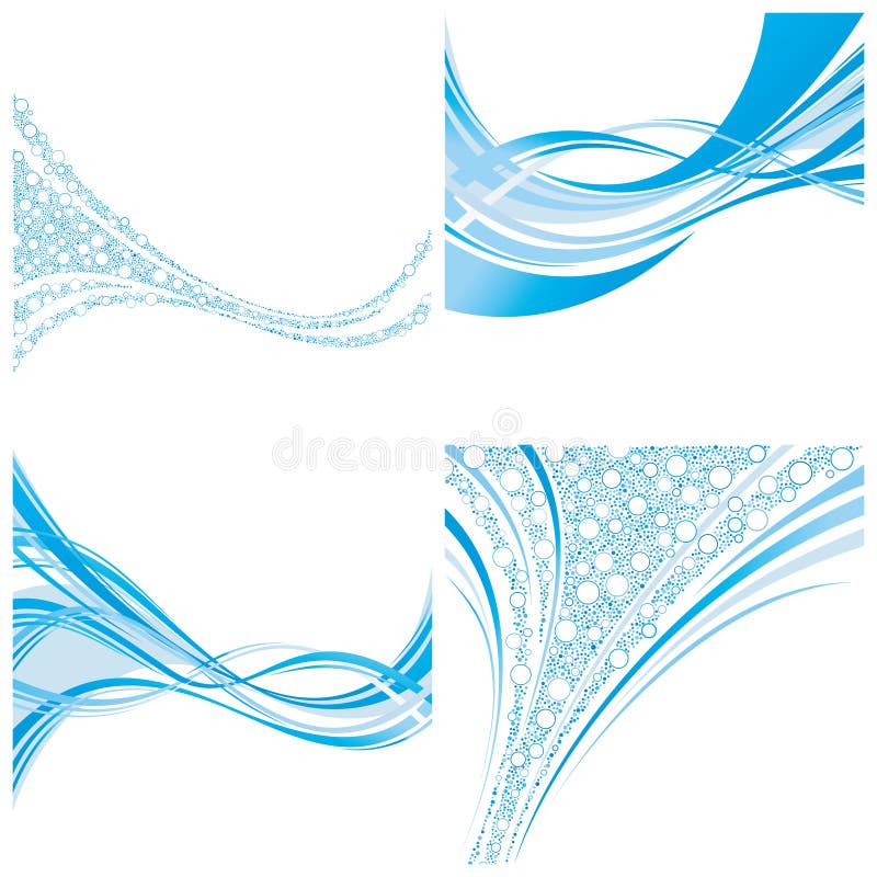 Background of blue wave stock vector. Illustration of decoration - 11688327