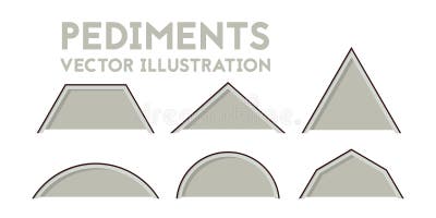 Set of blueprint Gables. stock vector. Illustration of city - 145180683