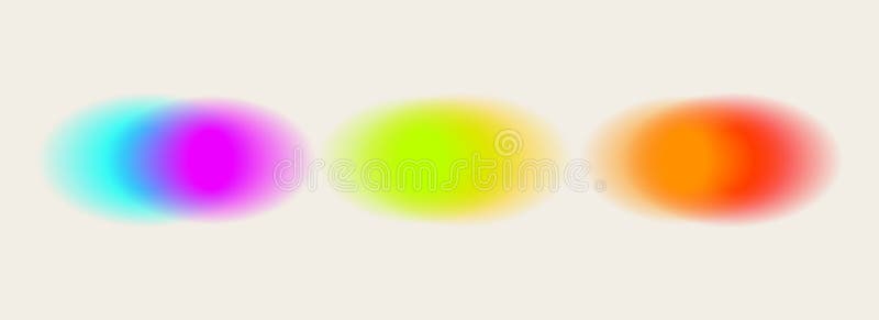 Set of Blurred Colorful Abstract Spots, Frame Stock Vector ...