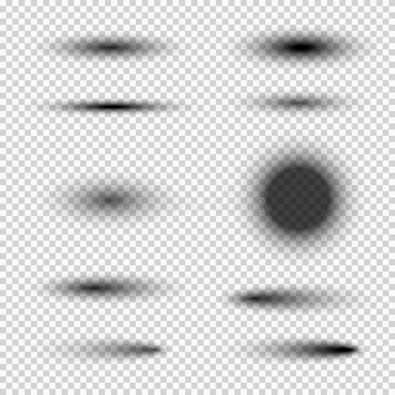 Set of Blurred Shadows Templates. Stock Vector - Illustration of ...