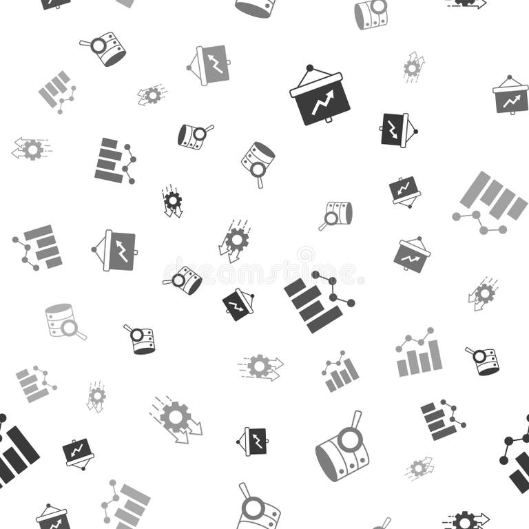 Set Board with Graph, Server, Financial Growth and Time Management on ...