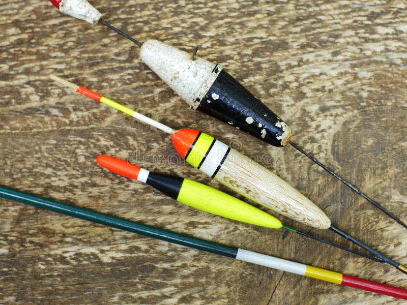 Set of Bobbers for Fishing Close-up Stock Photo - Image of collection ...