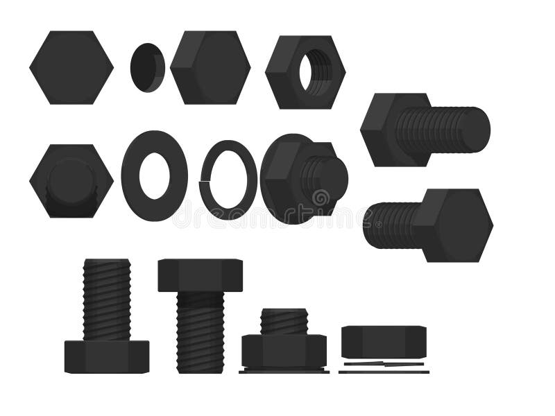 Cartoon Nut Bolt Stock Illustrations – 890 Cartoon Nut Bolt Stock ...