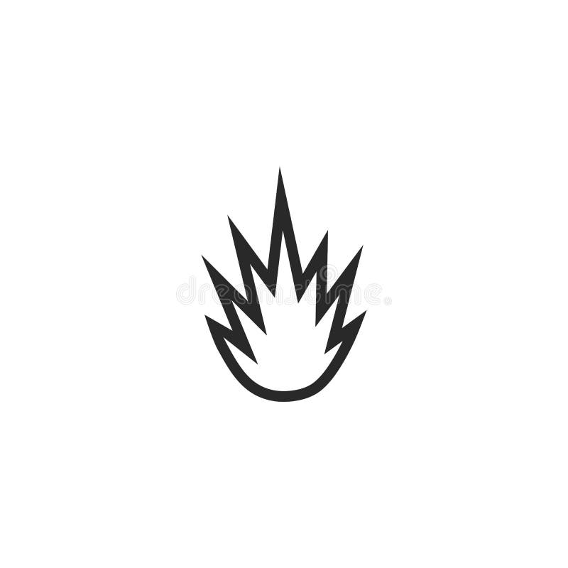 Set of Bomb Explosion Vector Logo Icon Illustration Stock Vector ...