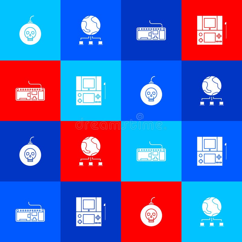 Set Bomb Ready To Explode Computer Network Keyboard and Portable Video ...