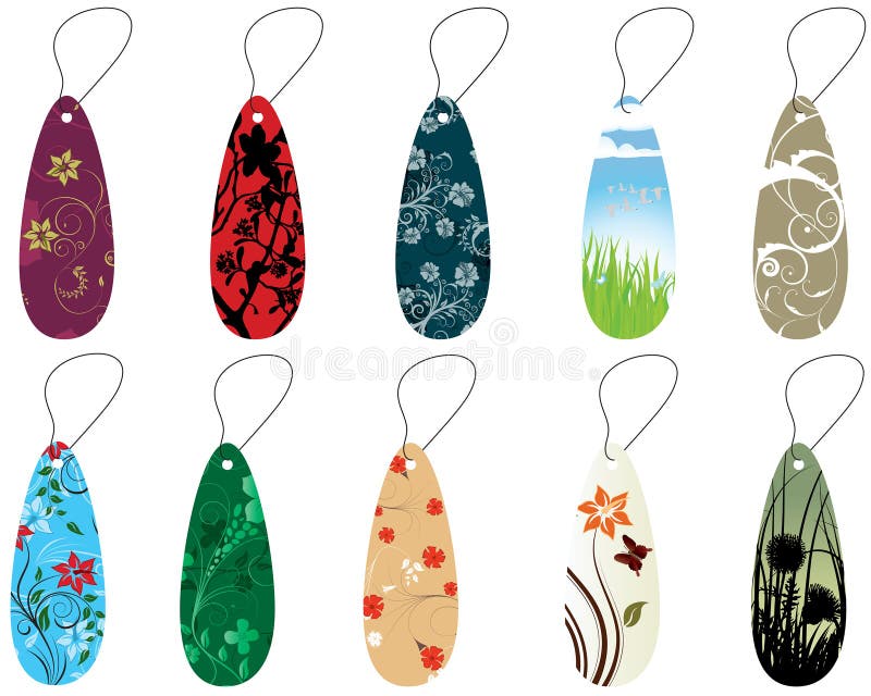 Floral bookmark stock vector. Illustration of elements - 7769923