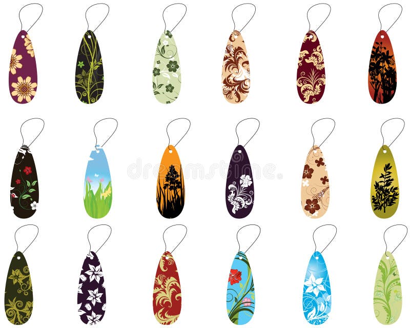 Bookmarks set stock vector. Illustration of designs, computer - 8036903