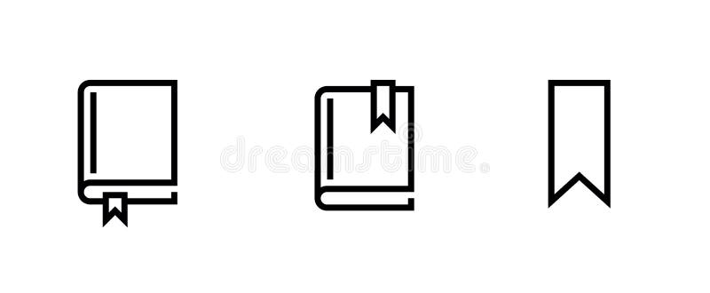 Set Books Different Size Icons. Editable Line Vector Stock Vector ...