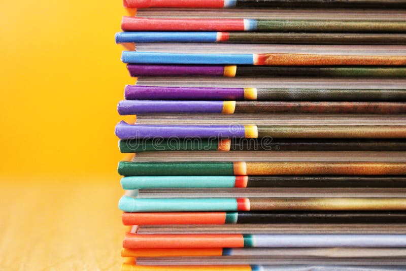 Set of Books in the Library, Color Stock Image - Image of page, classic ...