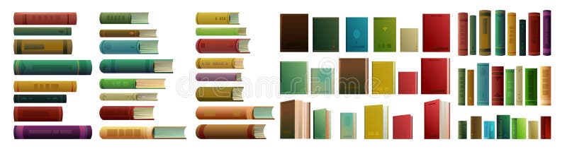 Set Books Objects. Great Collection for Reading. Library or Bookstore ...