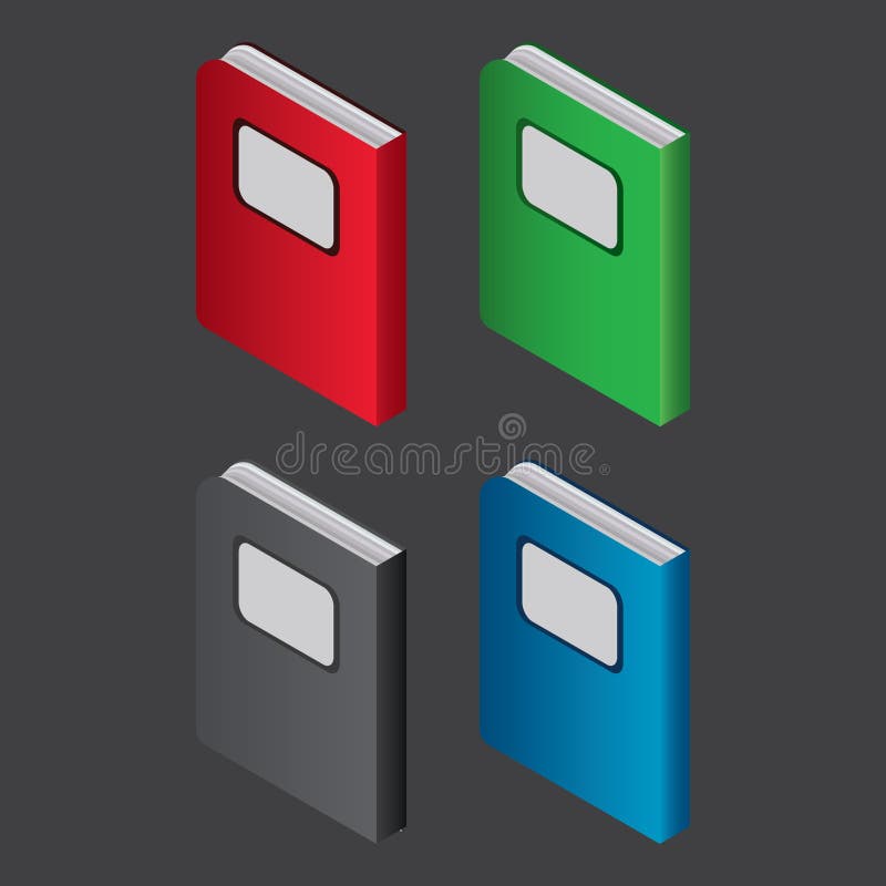 Set of Books. Vector Illustration Decorative Design Stock Vector ...