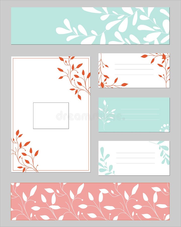 Set of Border for Text with a Floral Pattern. Text Frames and Labels ...