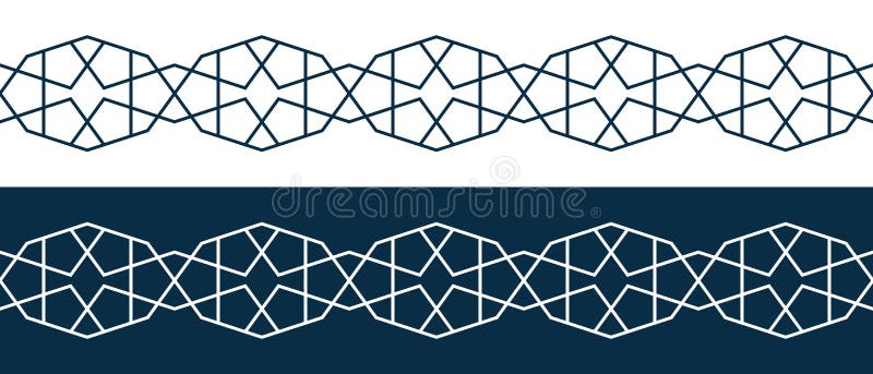 Islamic Ornament Pattern Border for Ramadan Card Stock Vector ...